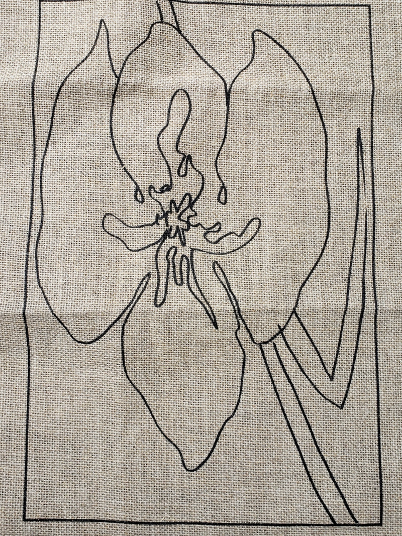 IRIS - Rug Hooking Pattern on Linen - Deanne Fitzpatrick -07-23-23 ...